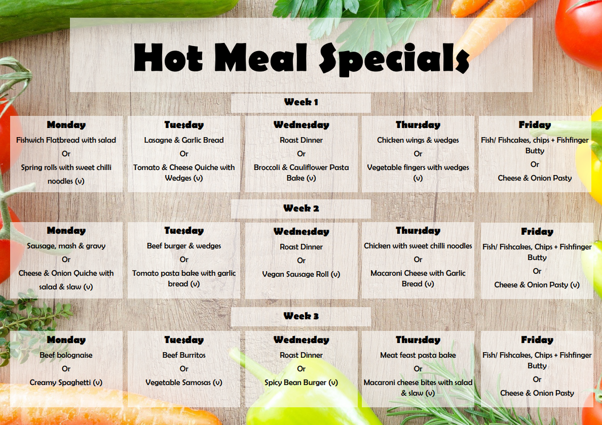 School Menus | St Gregory's Catholic High School